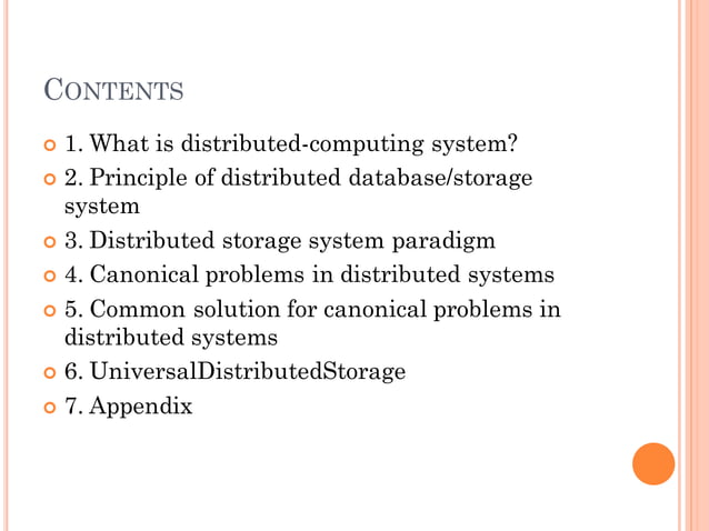 Distribute Storage System May-2014 | PPT
