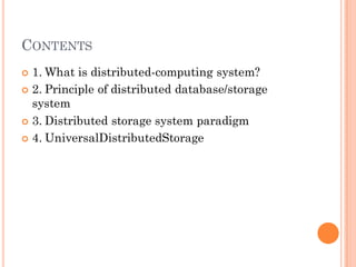 Distributed storage system | PDF