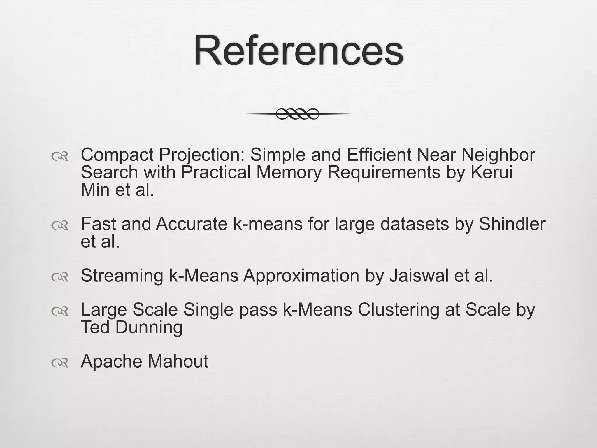 Distributed streaming k means | PDF