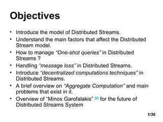 Distributed Streams | PPT