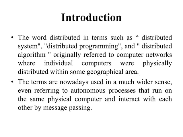Distributed Computing System Ppt 4915