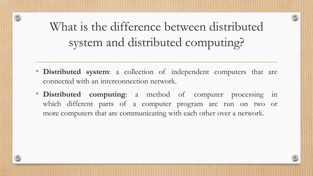 Distributed Computing | PPTX