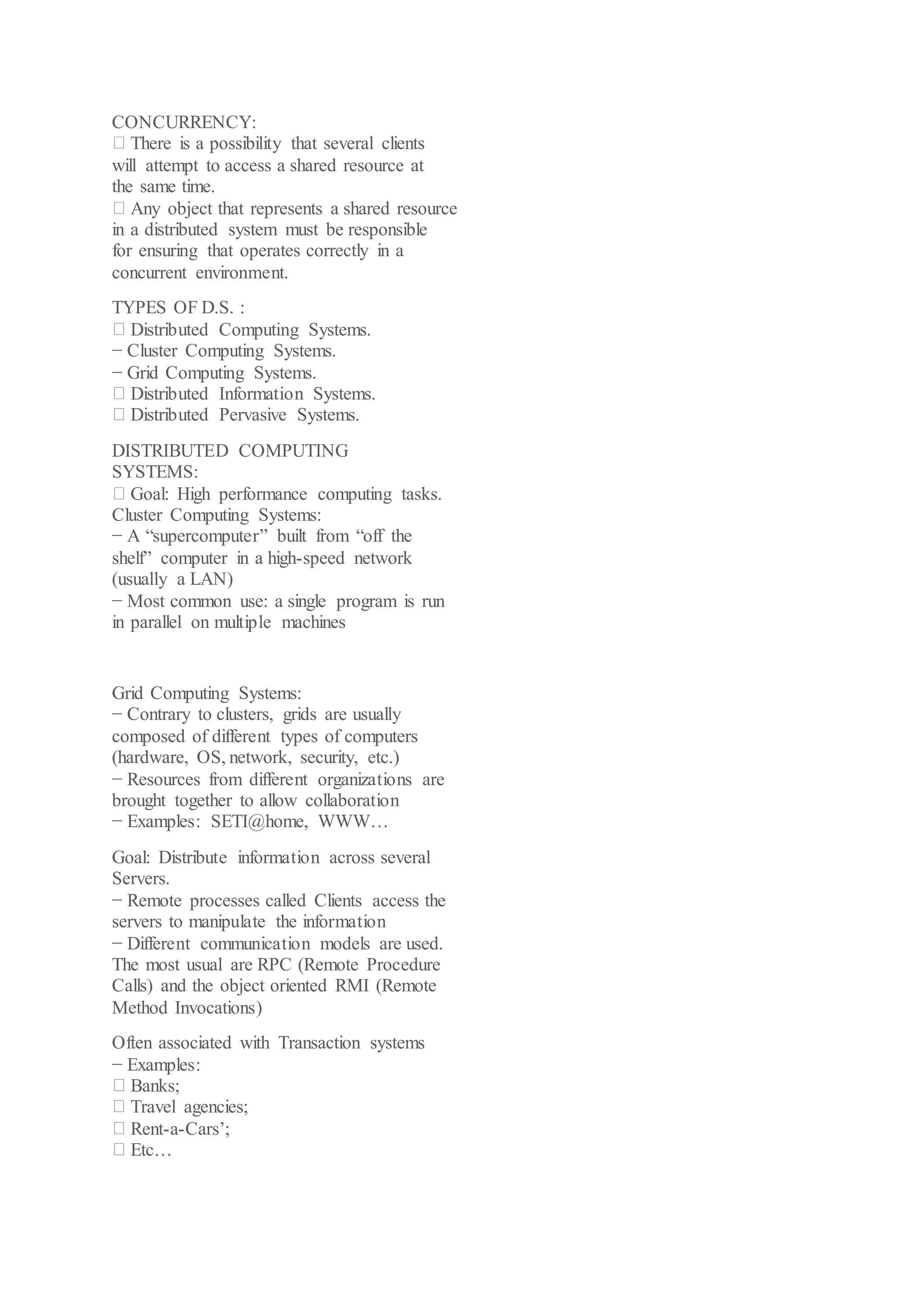 DISTRIBUTED SYSTEM.docx | Computer Networking | Computing