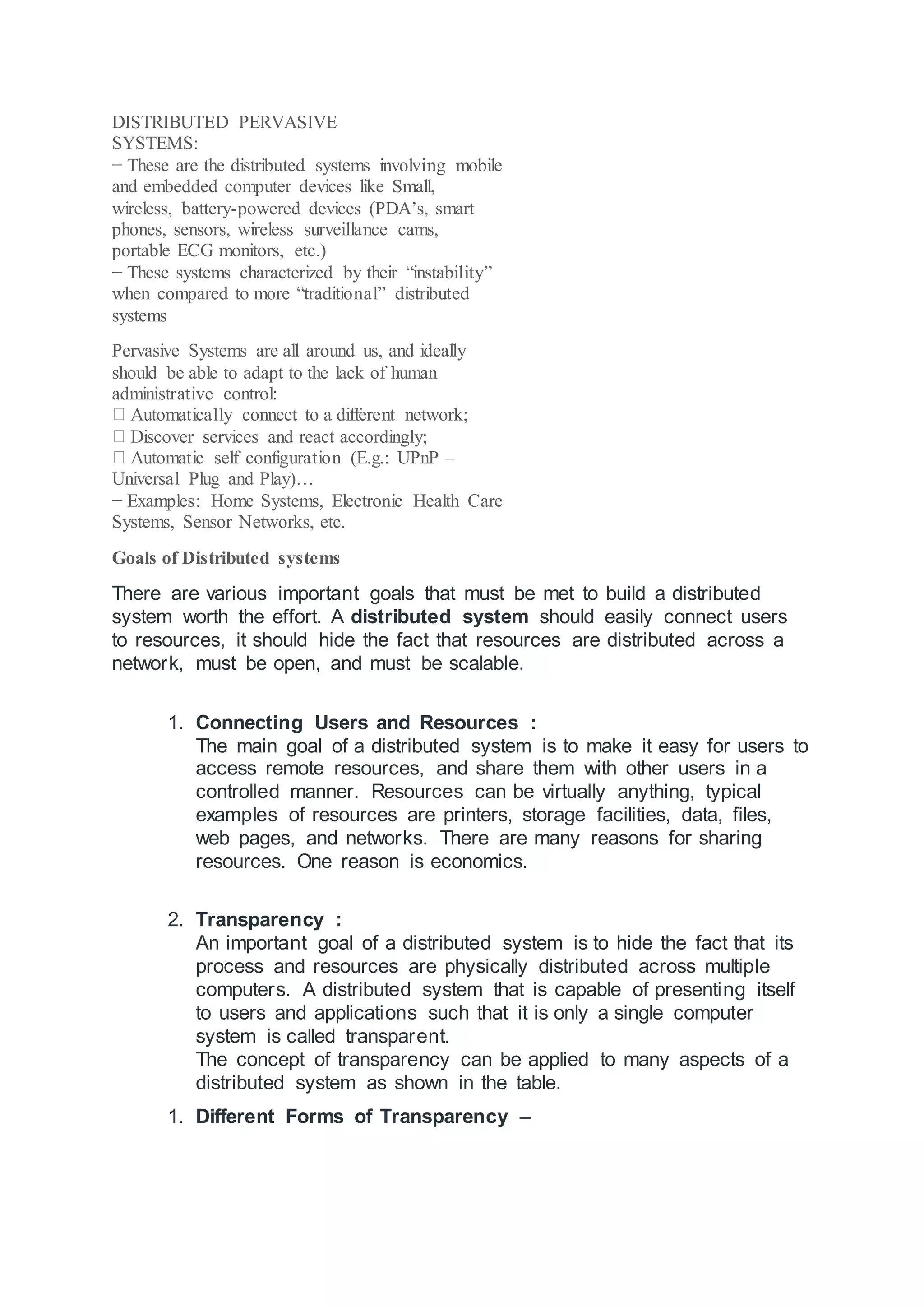 DISTRIBUTED SYSTEM.docx | Computer Networking | Computing