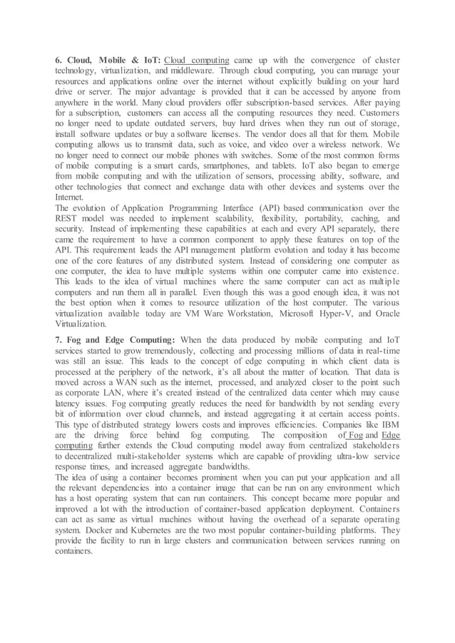 DISTRIBUTED SYSTEM.docx | Computer Networking | Computing