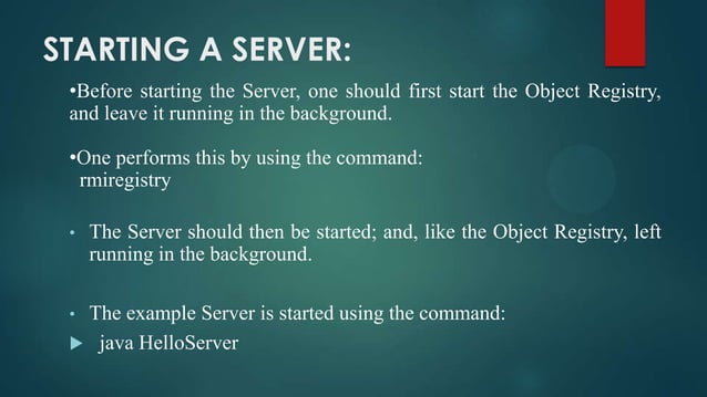 Remote Method Invocation (Java RMI) | PPTX