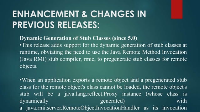 Remote Method Invocation (Java RMI) | PPTX