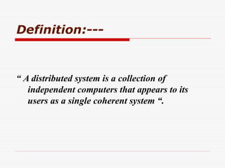 DISTRIBUTED SYSTEMS lecture notes 25 .ppt