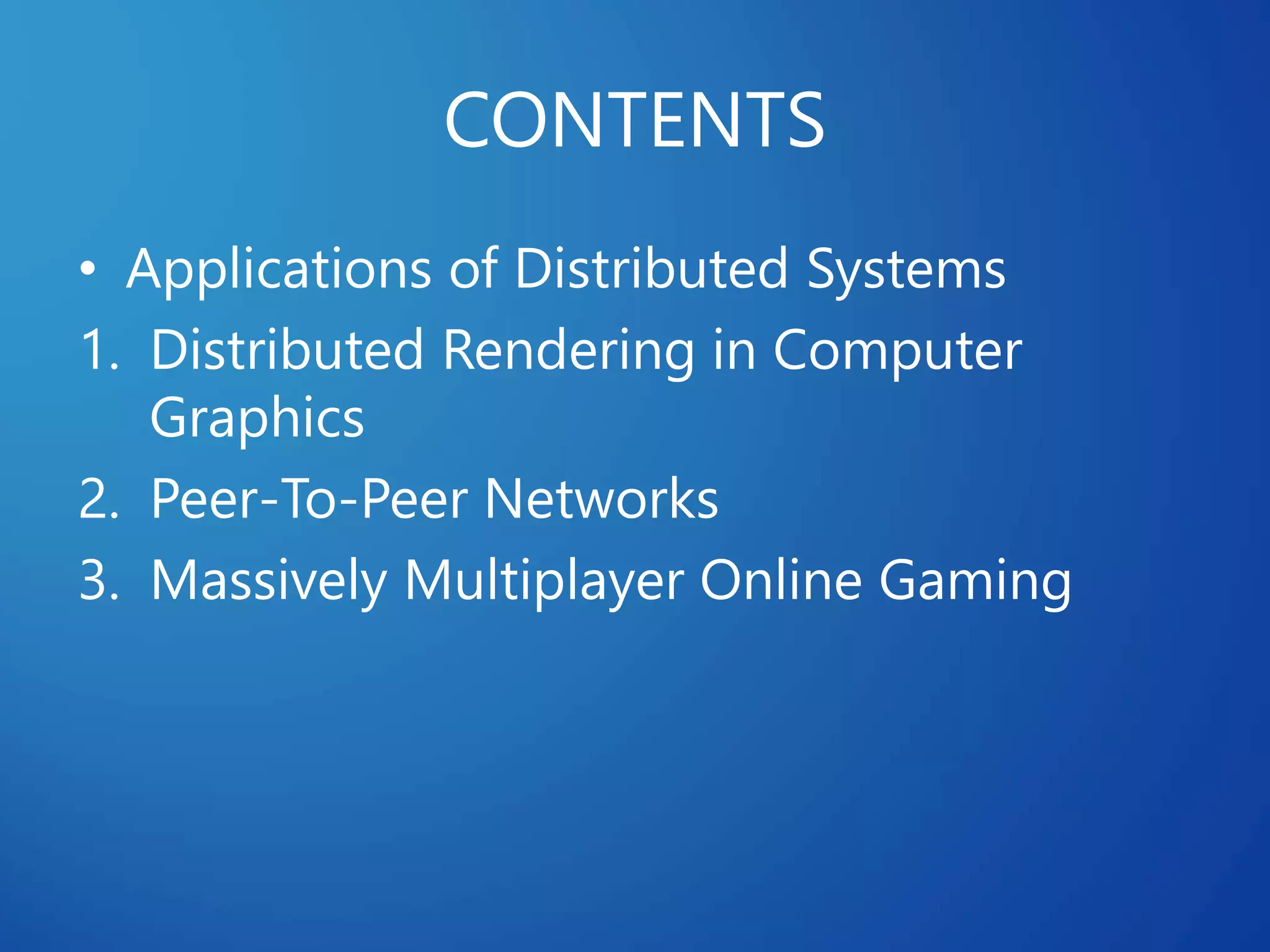 Distributed Systems Real Life Applications | PPTX