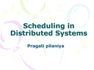 Distributed systems scheduling | PPT