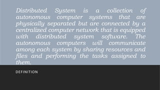 Distributed System Unit 1 Notes by Dr. Nilam Choudhary, SKIT Jaipur | PPTX