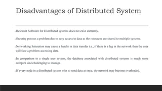 Distributed System Unit 1 Notes by Dr. Nilam Choudhary, SKIT Jaipur | PPTX