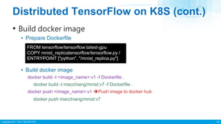 Distributed tensorflow on kubernetes | PPTX