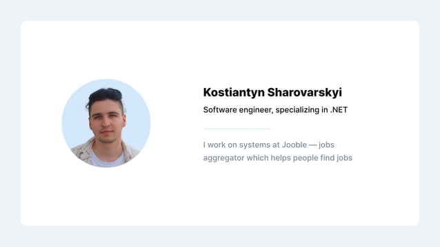 "Introducing Distributed Tracing in a Large Software System", Kostiantyn Sharovarskyi | PPT