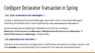 Distributed Transaction Management in Spring & JEE | PPT