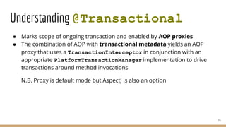 Distributed Transaction Management in Spring & JEE | PPT