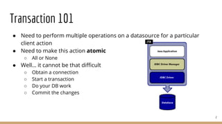 Distributed Transaction Management in Spring & JEE | PPT