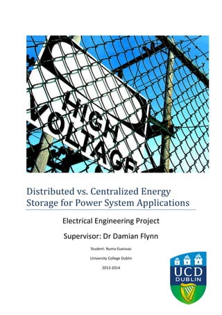 Distributed vs. centralized energy storage for power system ...