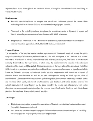 JAVA 2013 IEEE DATAMINING PROJECT Distributed web systems performance forecasting | PDF