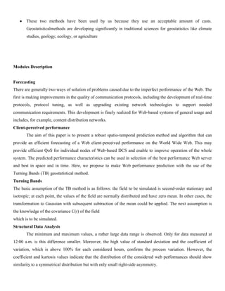 JAVA 2013 IEEE DATAMINING PROJECT Distributed web systems performance forecasting | PDF