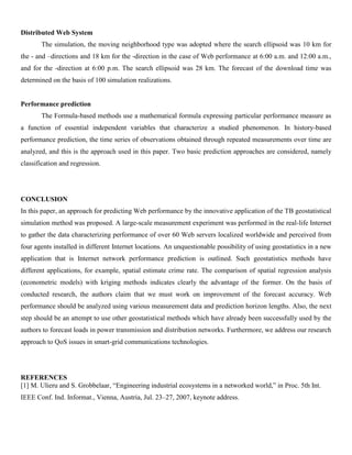 JAVA 2013 IEEE DATAMINING PROJECT Distributed web systems performance forecasting | DOCX