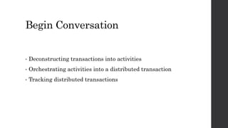 Distributing Transactions using MassTransit | PPTX