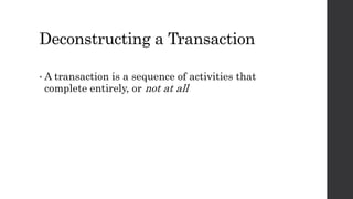 Distributing Transactions using MassTransit | PPTX