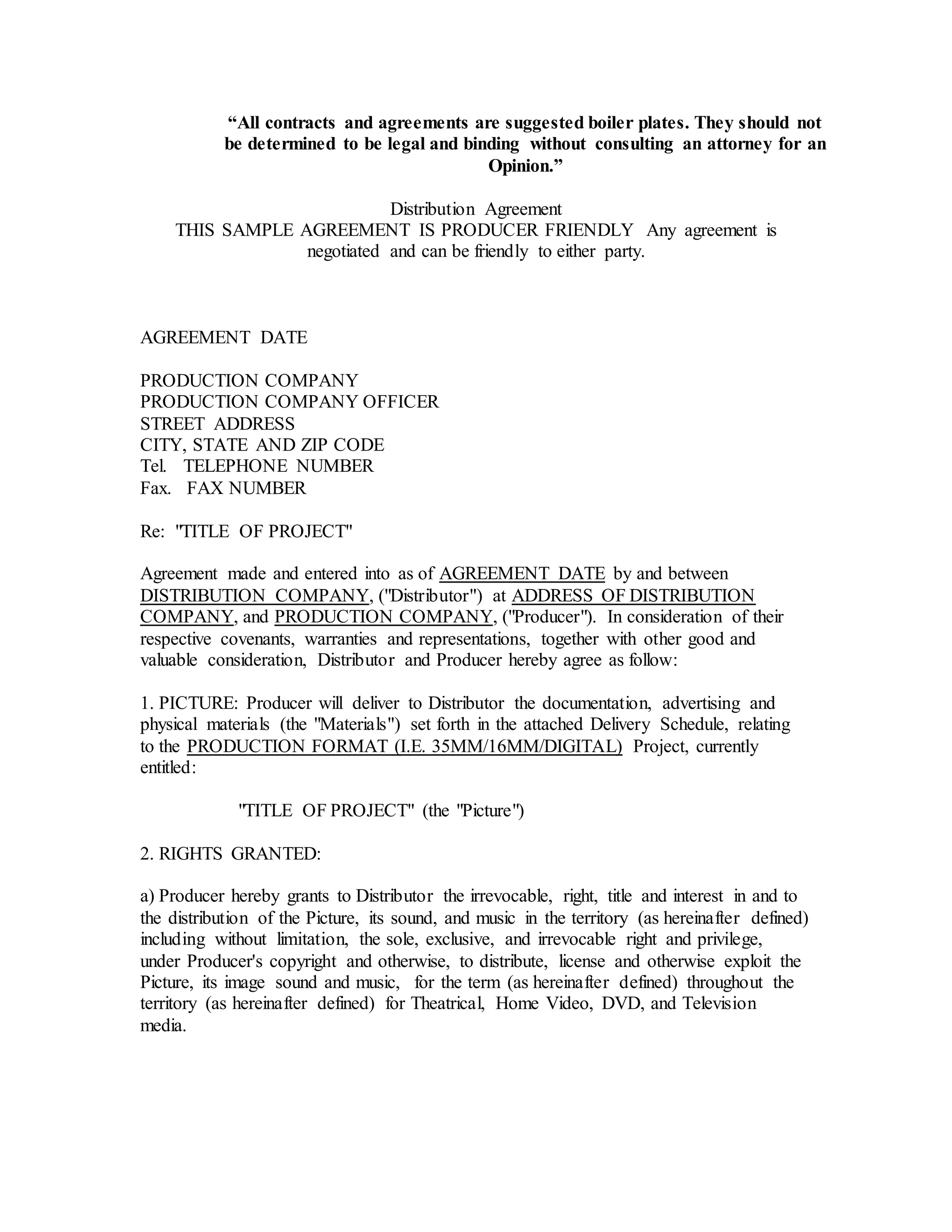 Distribution Letter | DOCX