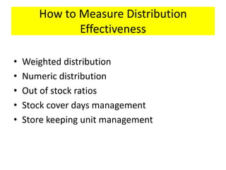 WINNING WITH DISTRIBUTION: EXPERIENCE FROM THE FMCG SECTOR | PPT