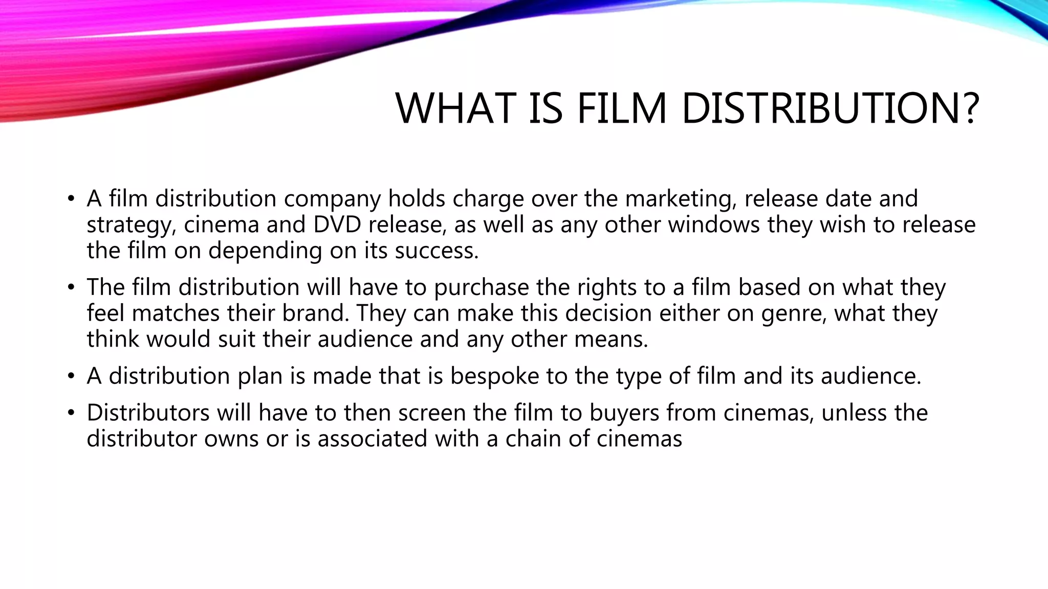Film Distribution Companies | PPT