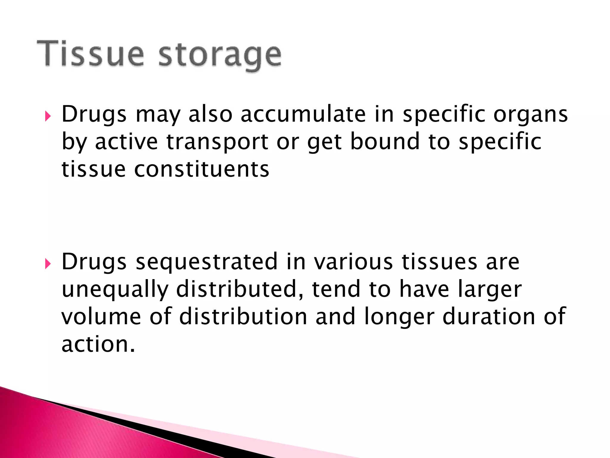Distribution of drugs pharmacology ppt | PPTX