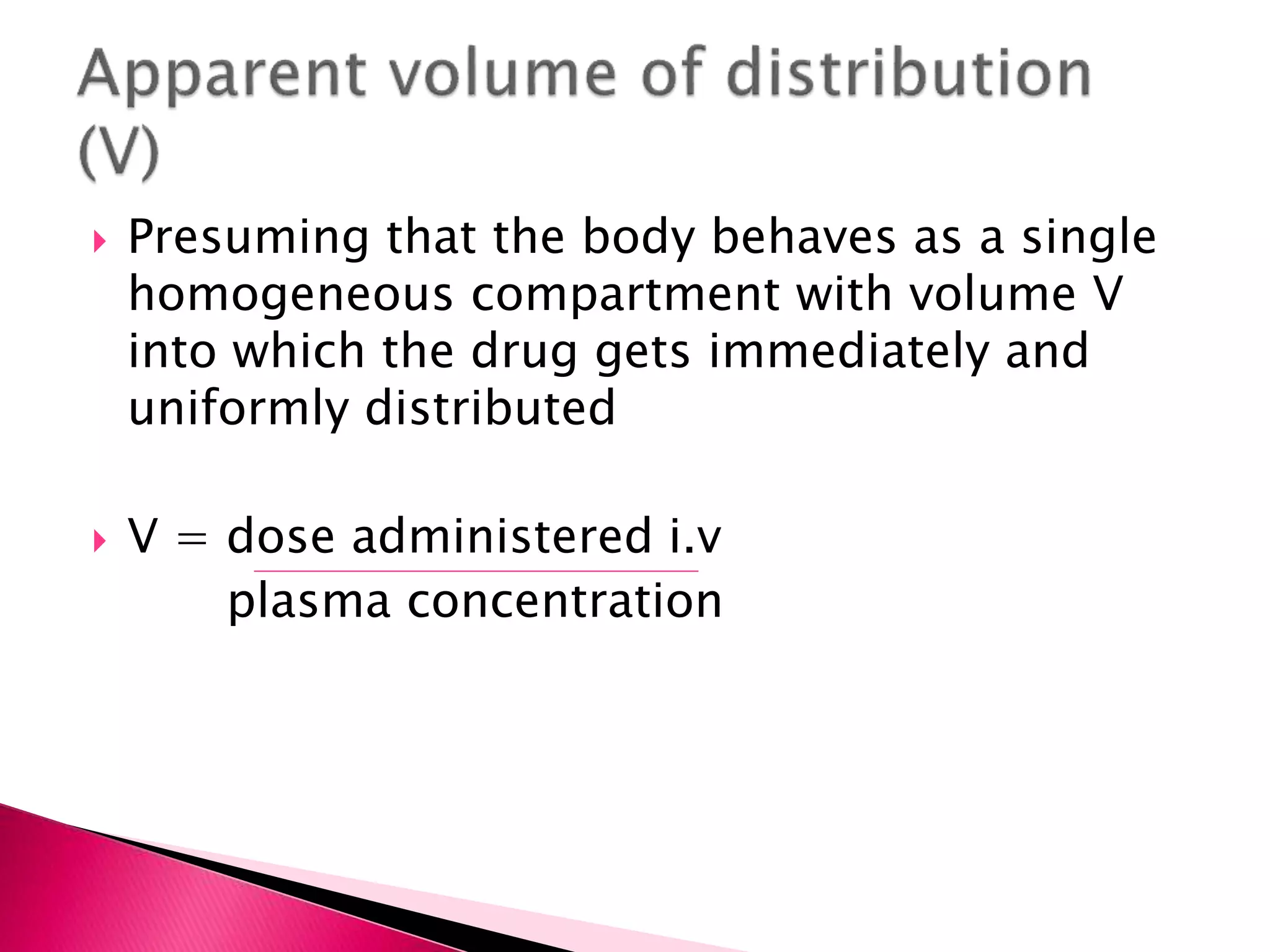 Distribution of drugs pharmacology ppt | PPTX