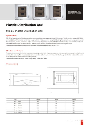 Distribution box | PDF