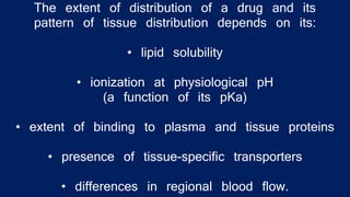 Introduction to Drug Distribution | PPTX