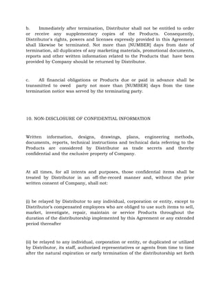 DISTRIBUTION AGREEMENT | PDF