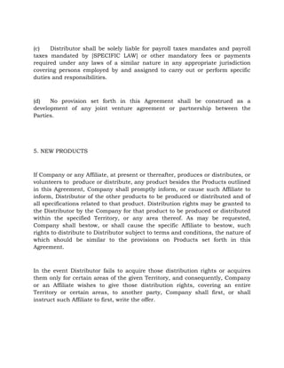 DISTRIBUTION AGREEMENT | PDF