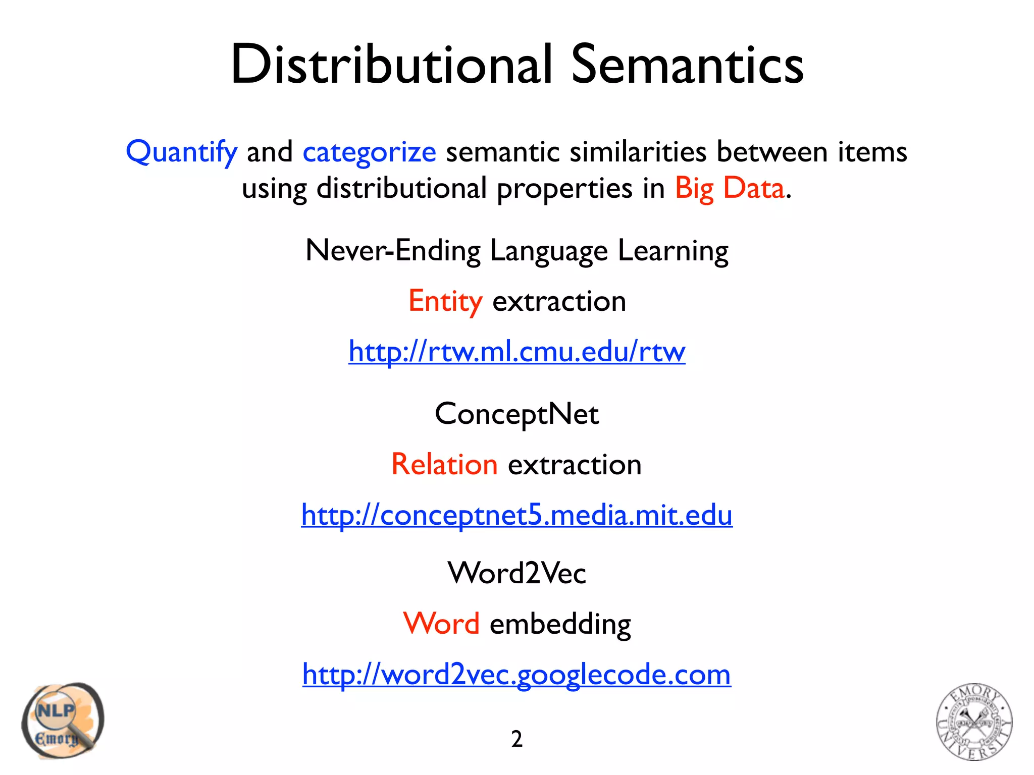 CS571: Distributional semantics | PPT