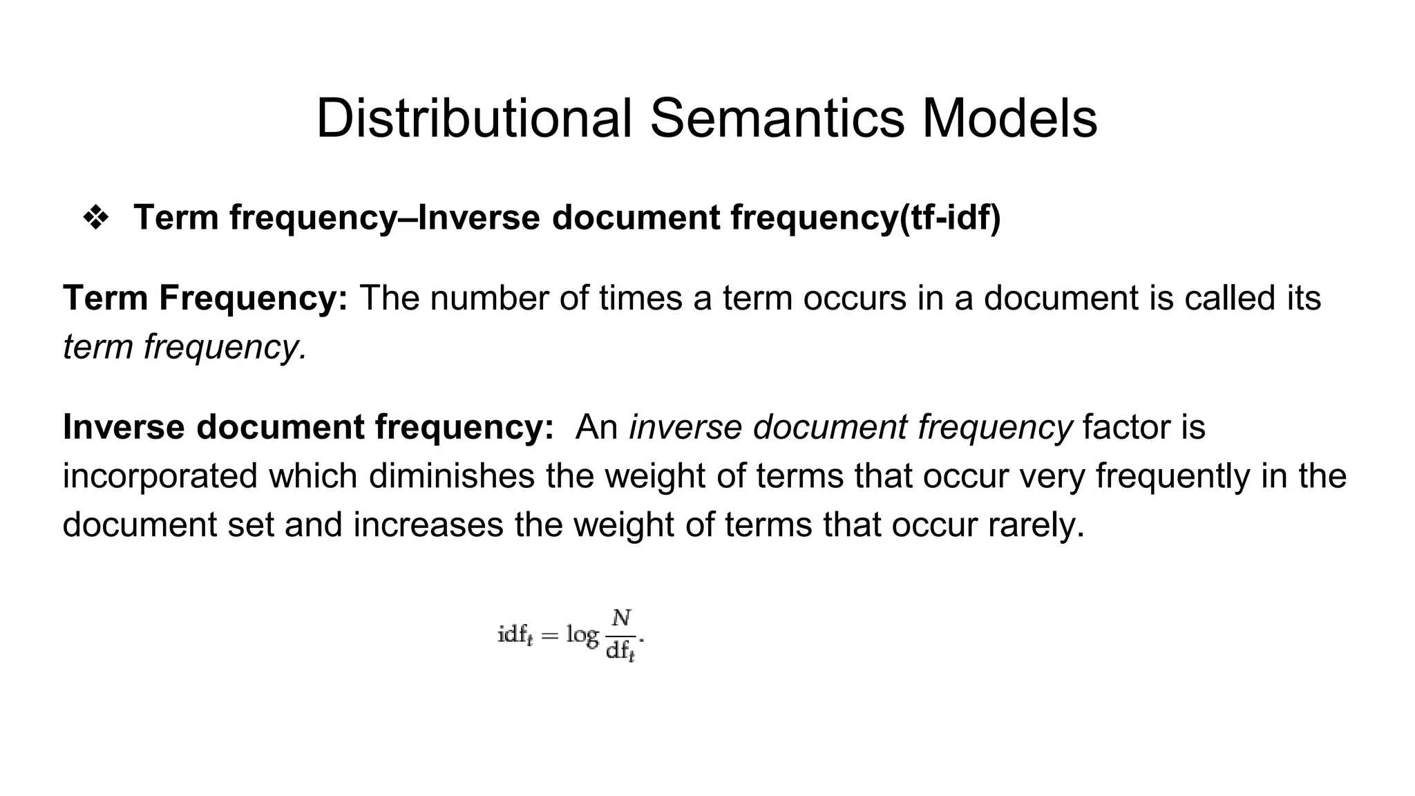 Distributional semantics | PPTX