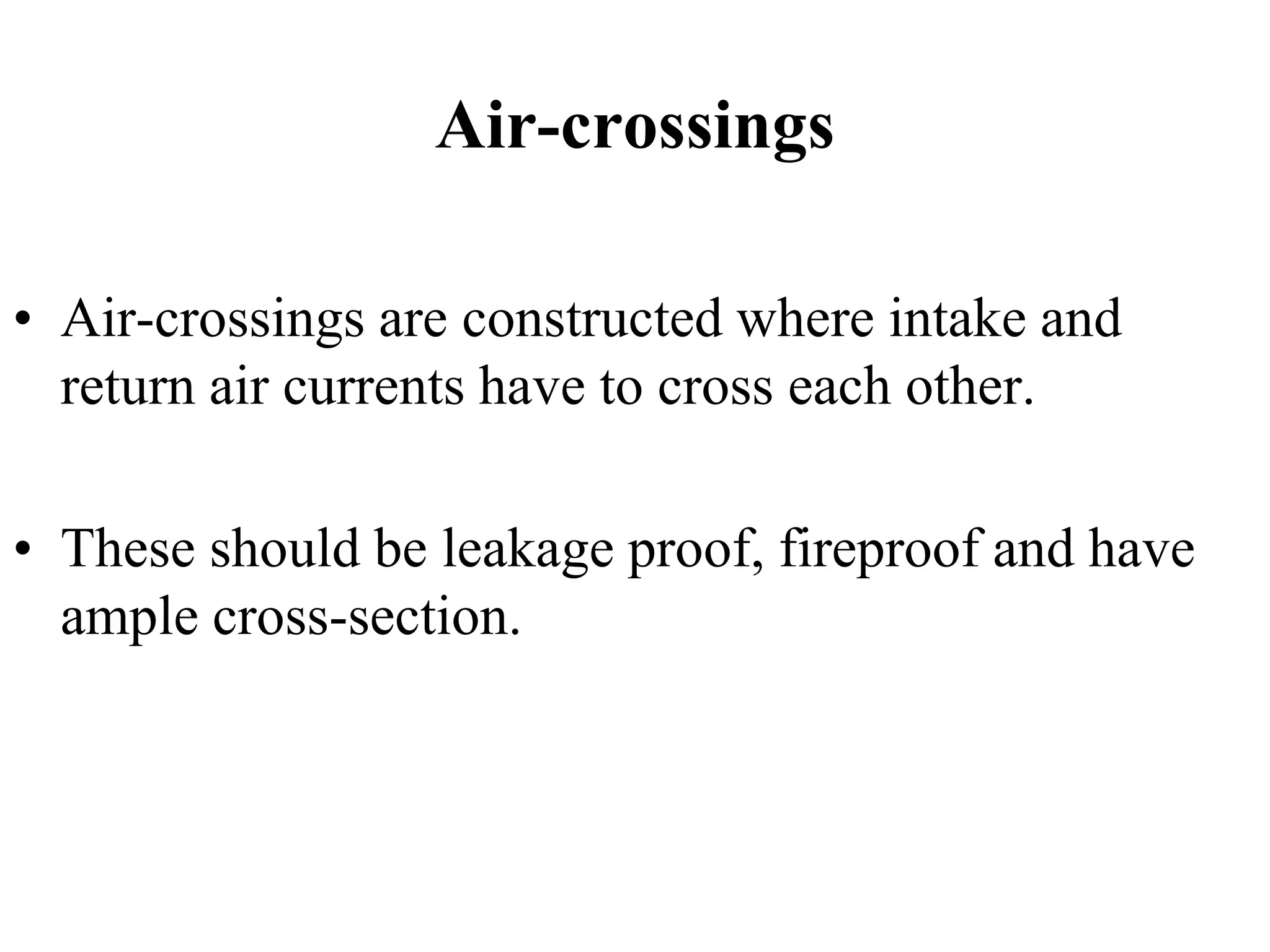 Distribution and control of mine air standards of ventilation | PPT