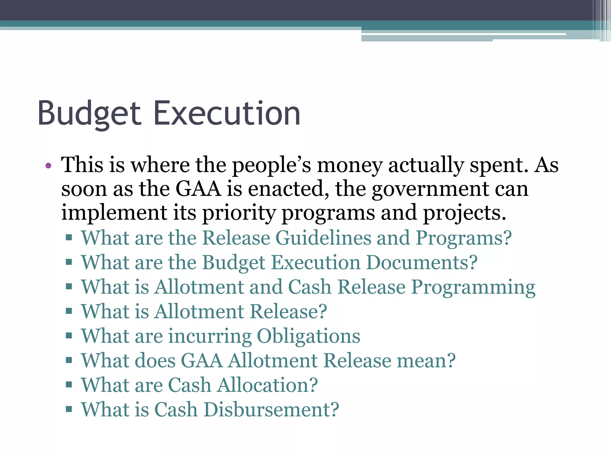 Distribution and Expenditures of Philippine National Budget | PPTX