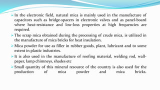 Distribution and states of mica in India | PPTX