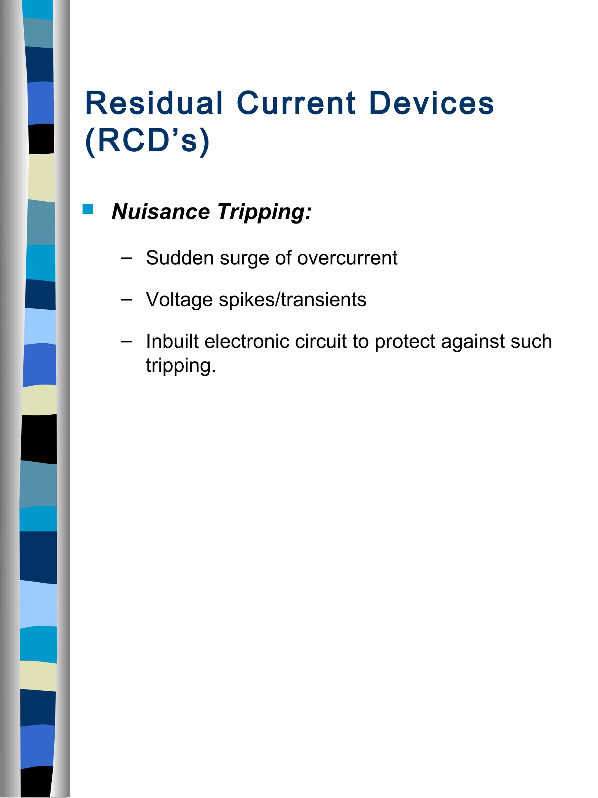 Distribution boards and Protection devices ppt | PPT