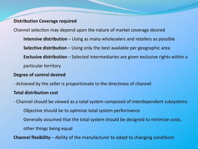 Distribution Strategy & Channels | PPTX