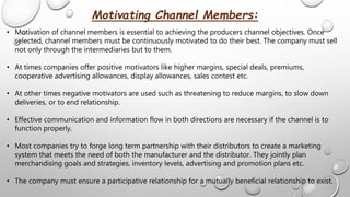 Role of Distribution Channel in Marketing of Food | PPTX
