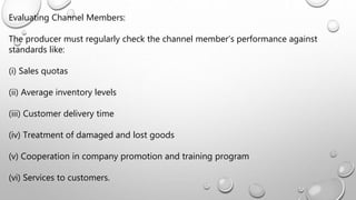 Role of Distribution Channel in Marketing of Food | PPT
