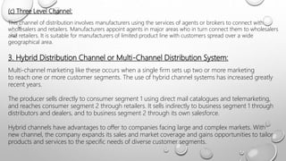 Role of Distribution Channel in Marketing of Food | PPT
