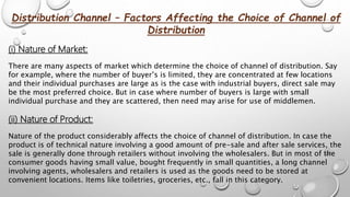 Role of Distribution Channel in Marketing of Food | PPTX
