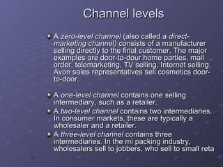 Distribution channel desicions | PPT