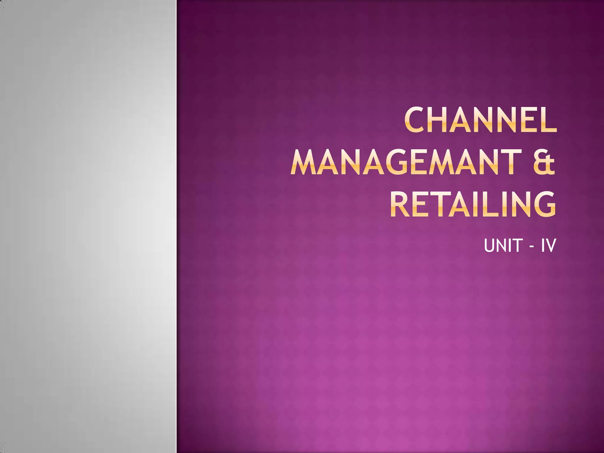 Distribution channels and marketing intermediaries | PPTX