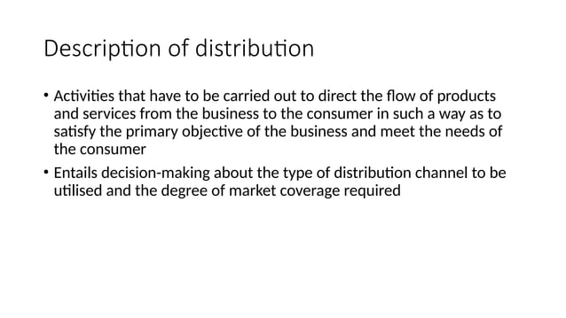 distribution decisions 20 April.pptxcccc | PPT | Free Download